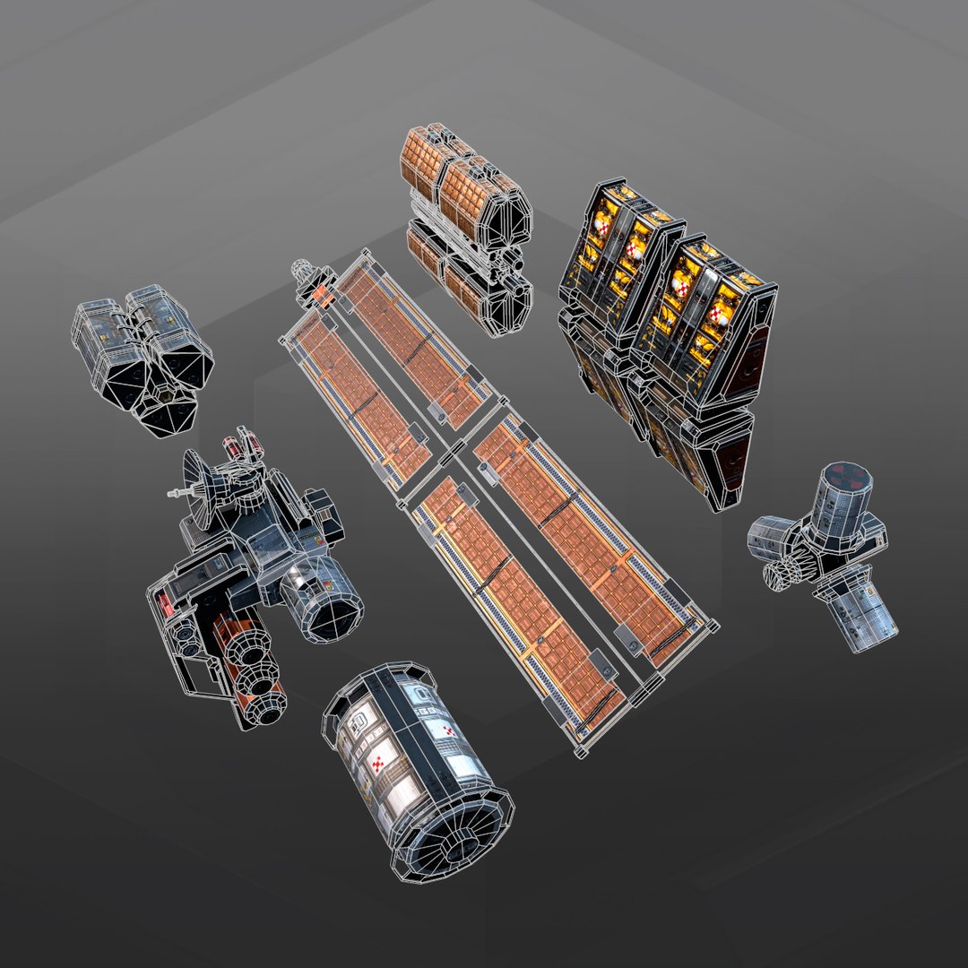 Modules Space Stations 3D Model - TurboSquid 1391429