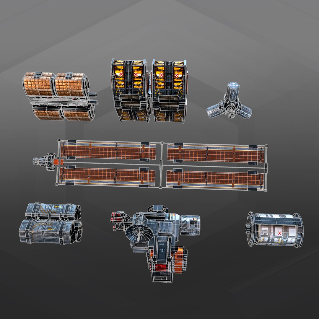Modules Space Stations 3D Model - TurboSquid 1391429