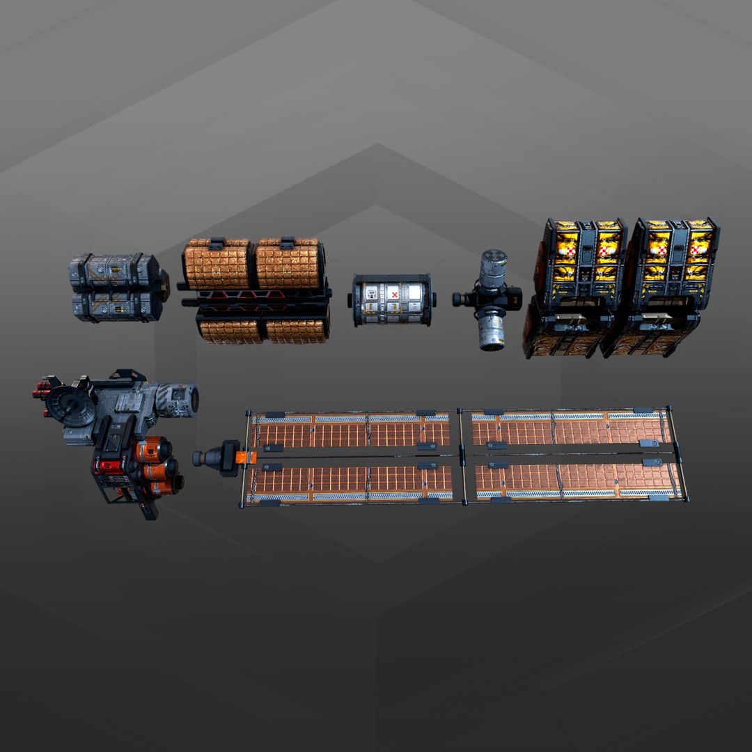 Modules Space Stations 3D Model - TurboSquid 1391429