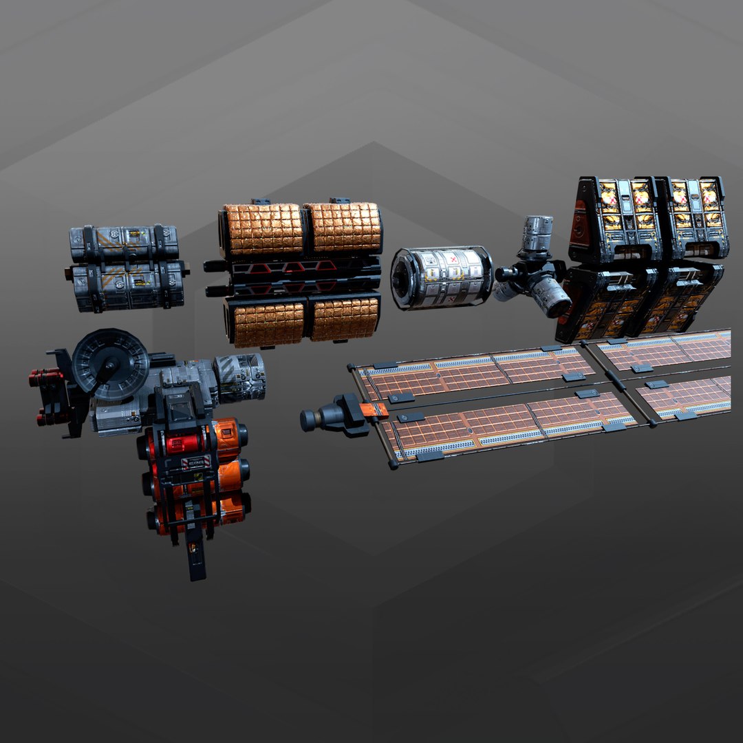 Modules Space Stations 3D Model - TurboSquid 1391429