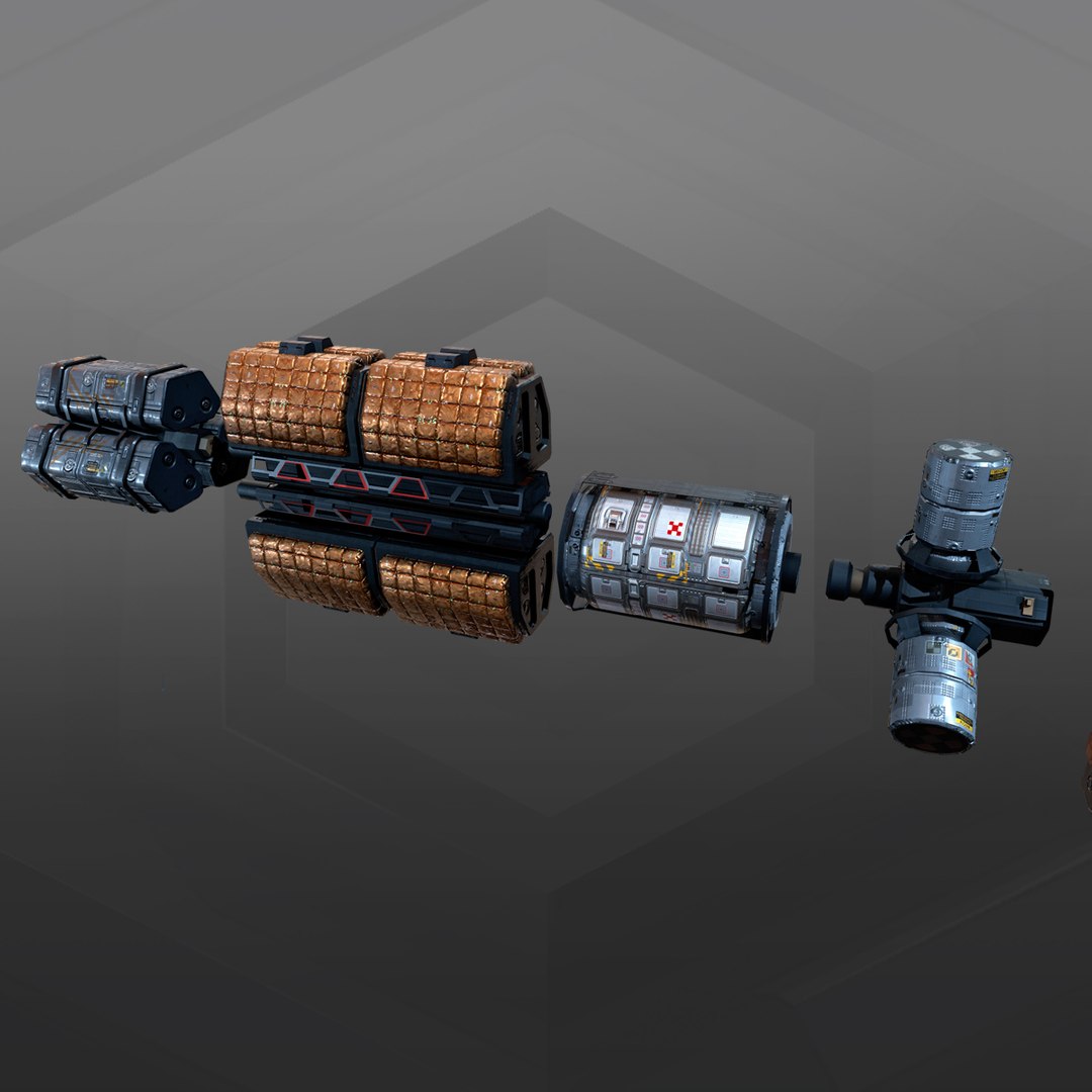 Modules Space Stations 3D Model - TurboSquid 1391429