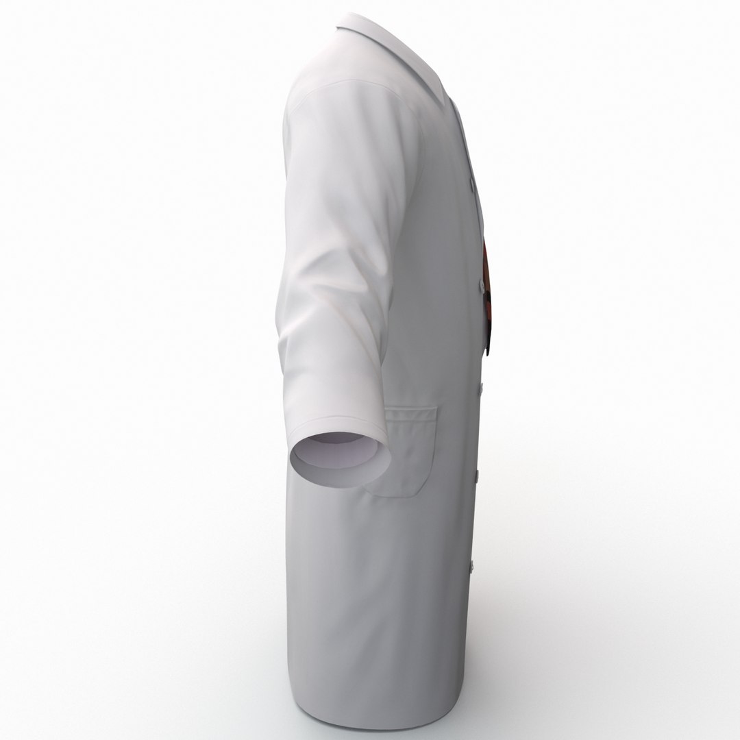 3ds Max White Lab Coat