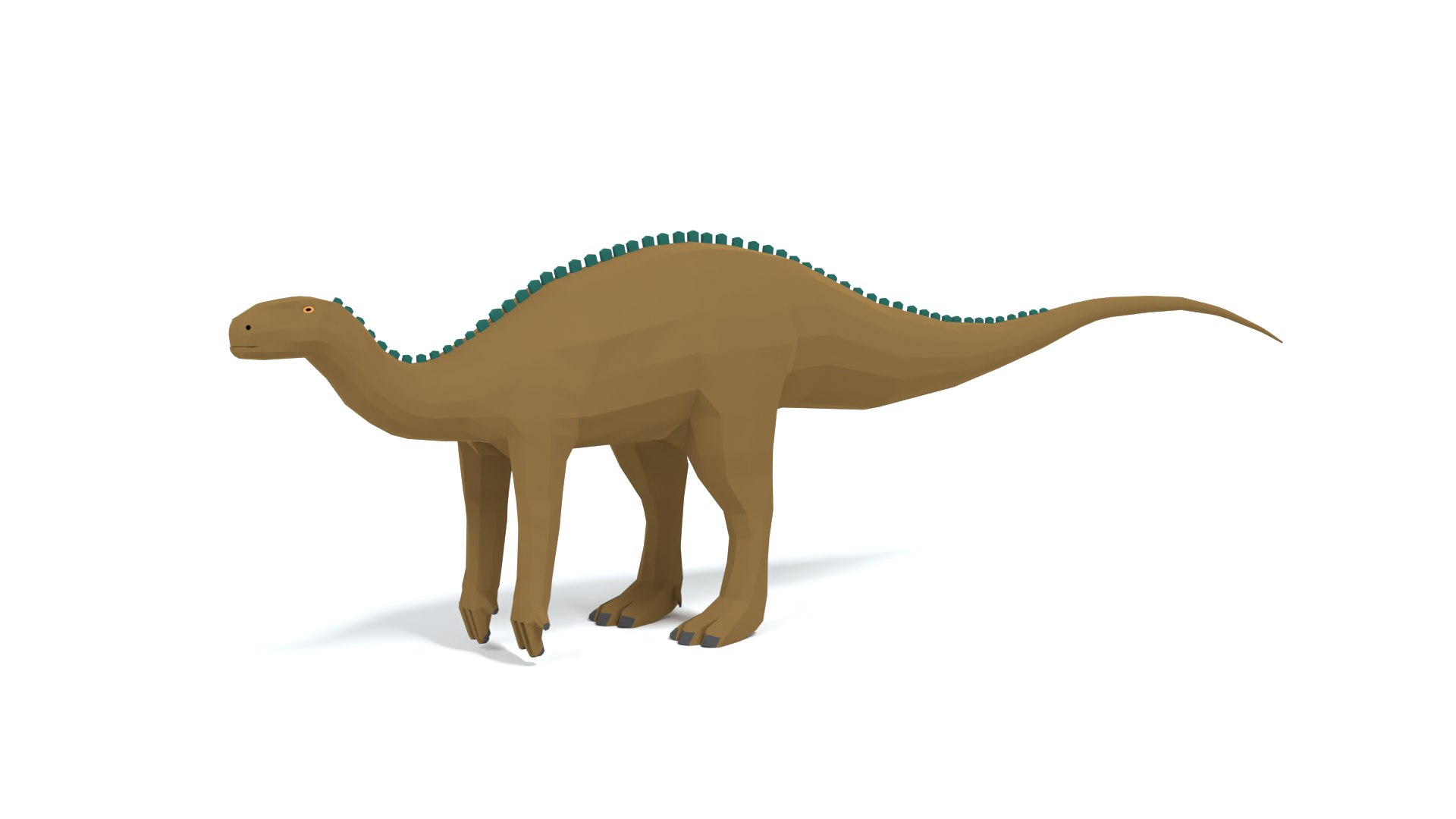 Low Poly Cartoon Tenontosaurus Dinosaur 3D model - TurboSquid 1786225