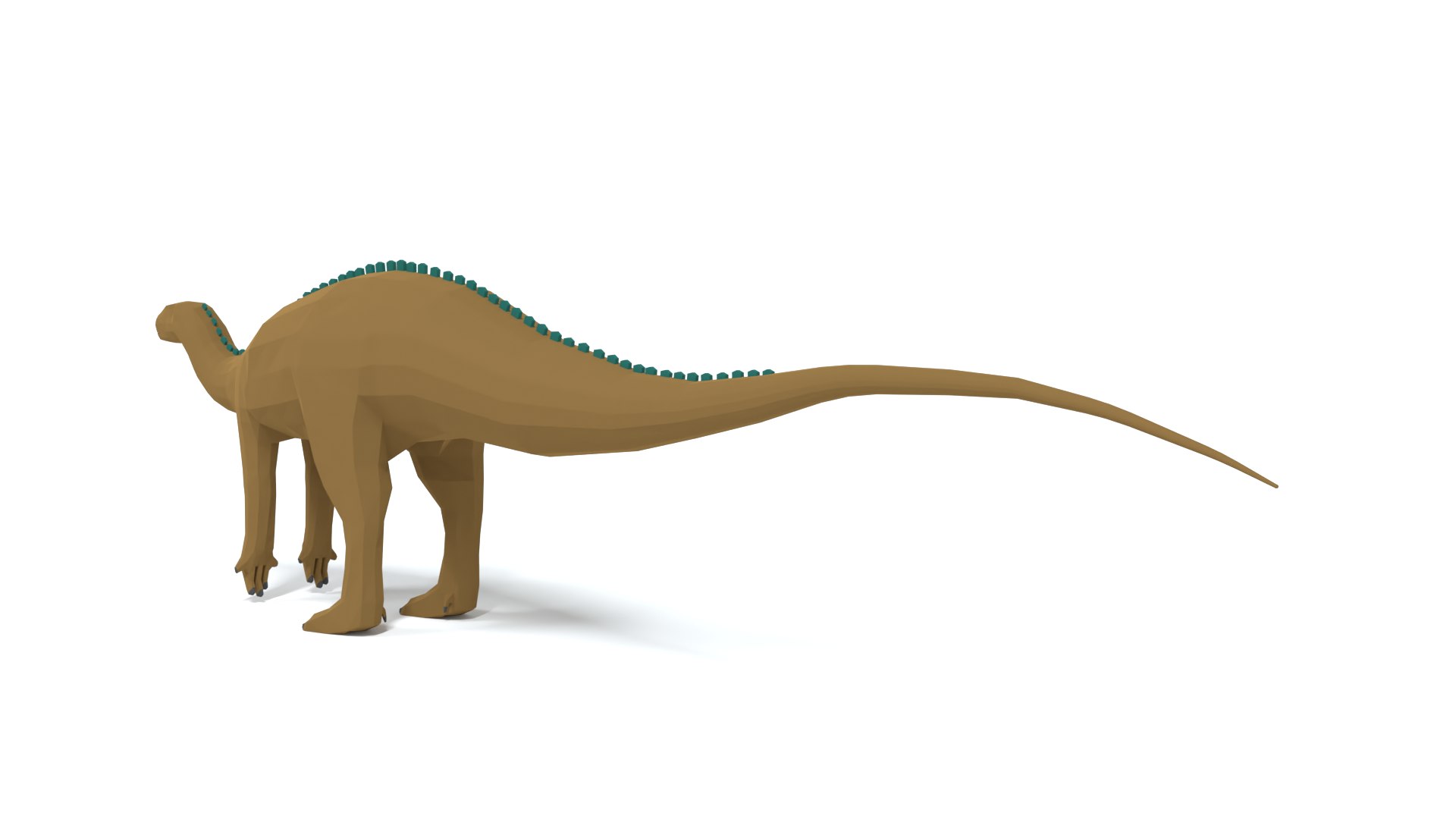 Low Poly Cartoon Tenontosaurus Dinosaur 3D model - TurboSquid 1786225