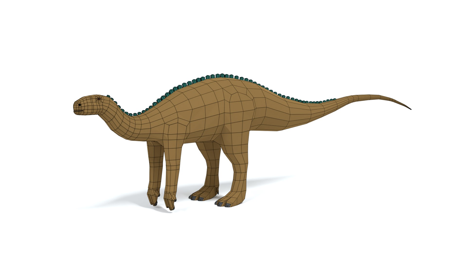 Low Poly Cartoon Tenontosaurus Dinosaur 3D model - TurboSquid 1786225