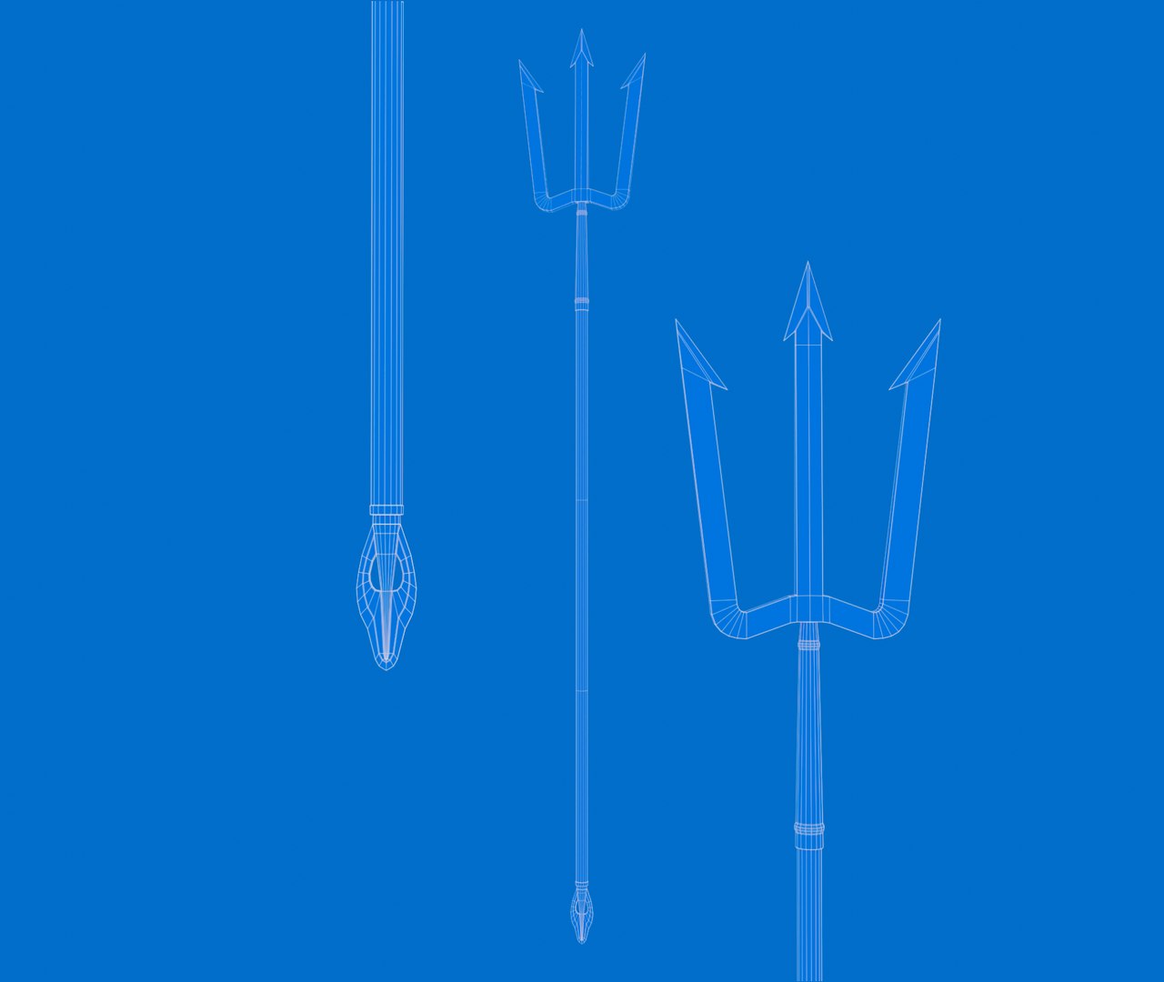 Trident 3D Model - TurboSquid 1297793