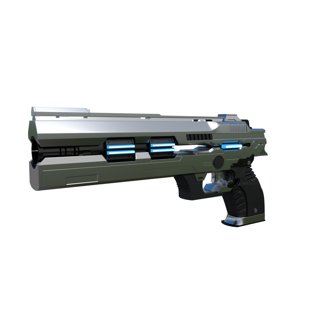 3d Science Fiction Pistol Model