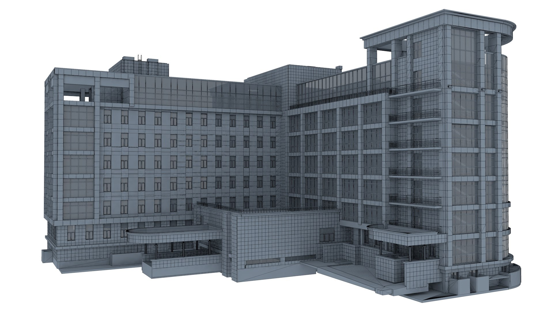 3D City Court Building - TurboSquid 1757749