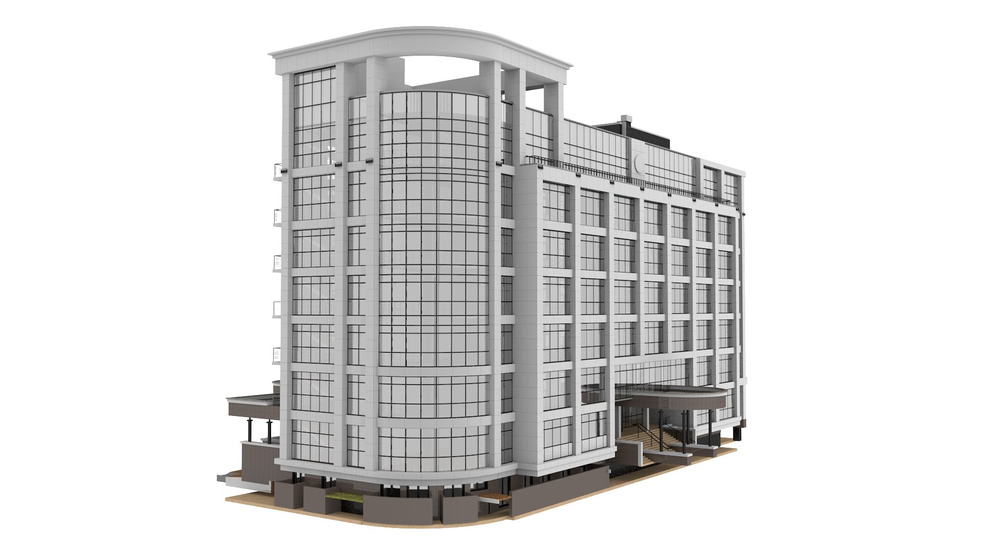 3D City Court Building - TurboSquid 1757749