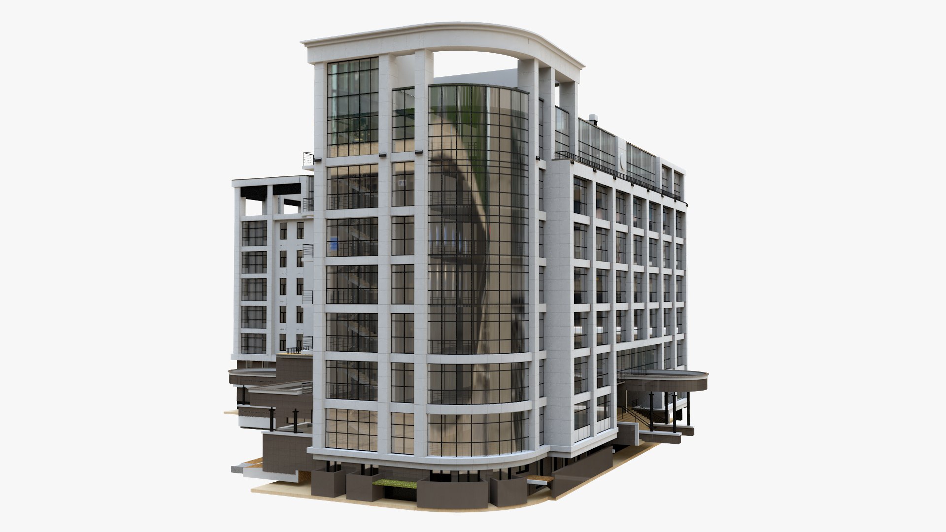 3D City Court Building - TurboSquid 1757749
