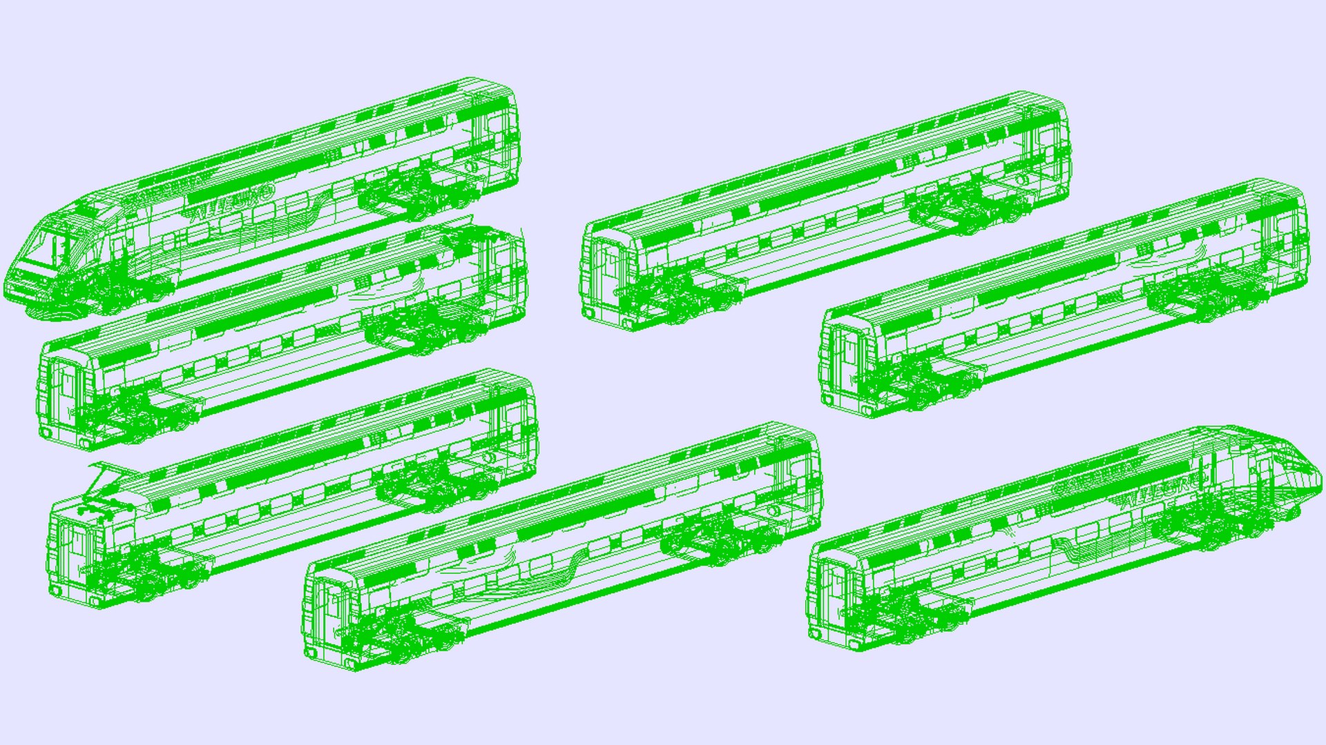 Allegro - Karelian Vr Class Sm6 - High Speed Passenger Train Model ...