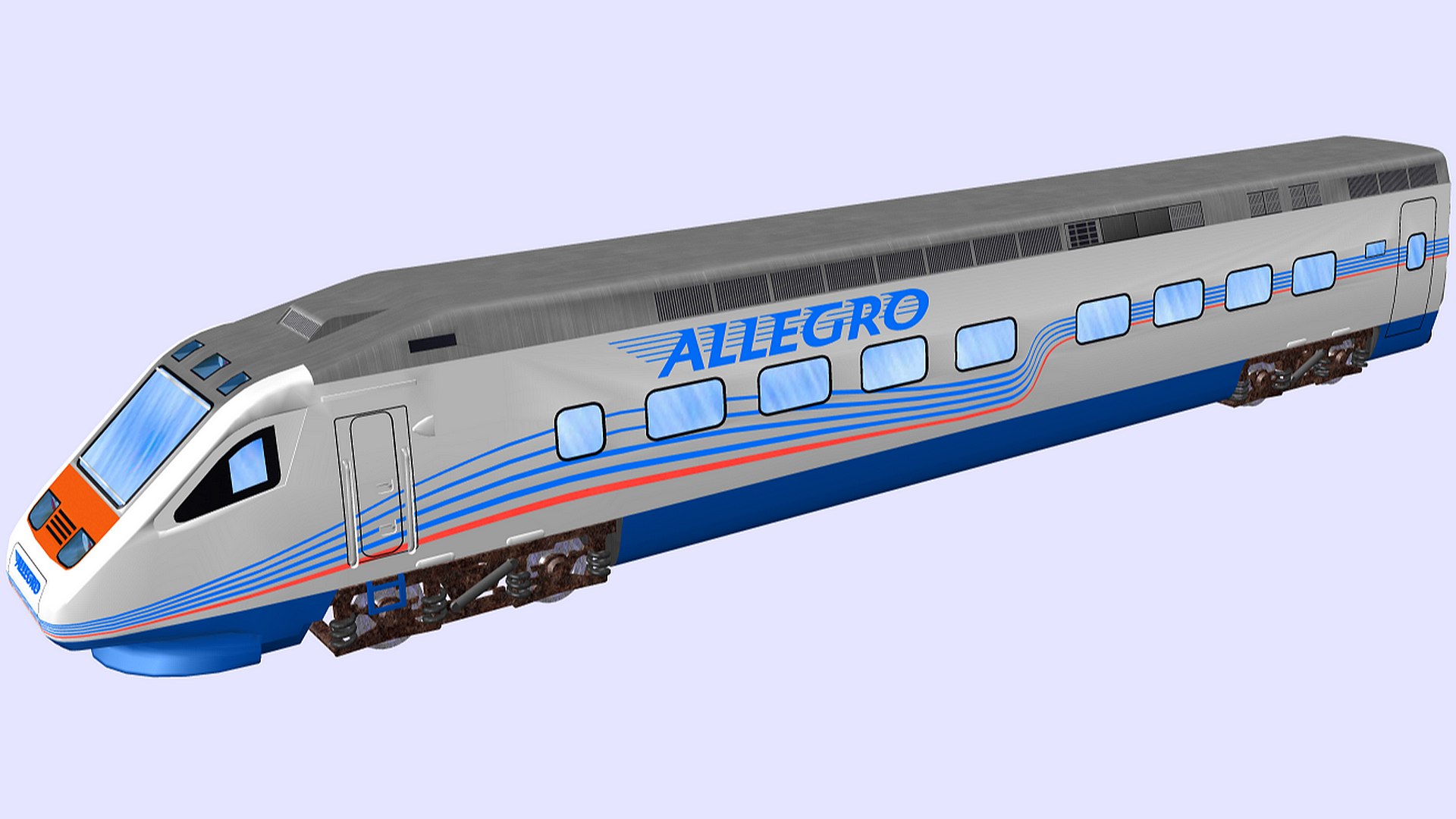Allegro - Karelian Vr Class Sm6 - High Speed Passenger Train Model ...