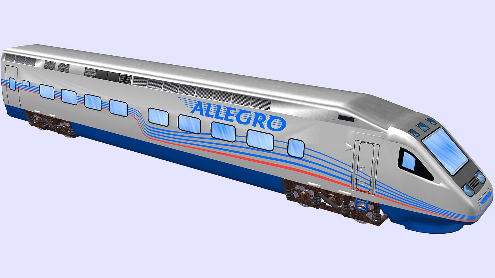 Allegro - Karelian Vr Class Sm6 - High Speed Passenger Train Model ...