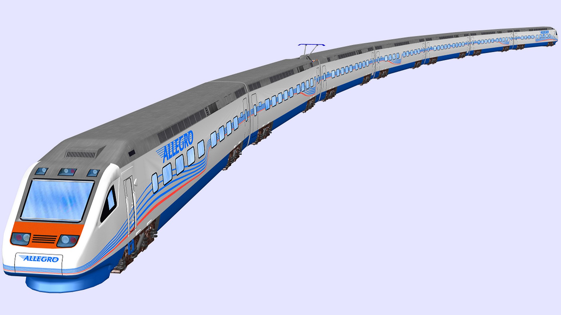 Allegro - Karelian Vr Class Sm6 - High Speed Passenger Train Model ...