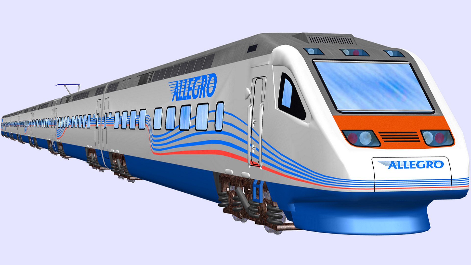 Allegro - Karelian Vr Class Sm6 - High Speed Passenger Train Model ...