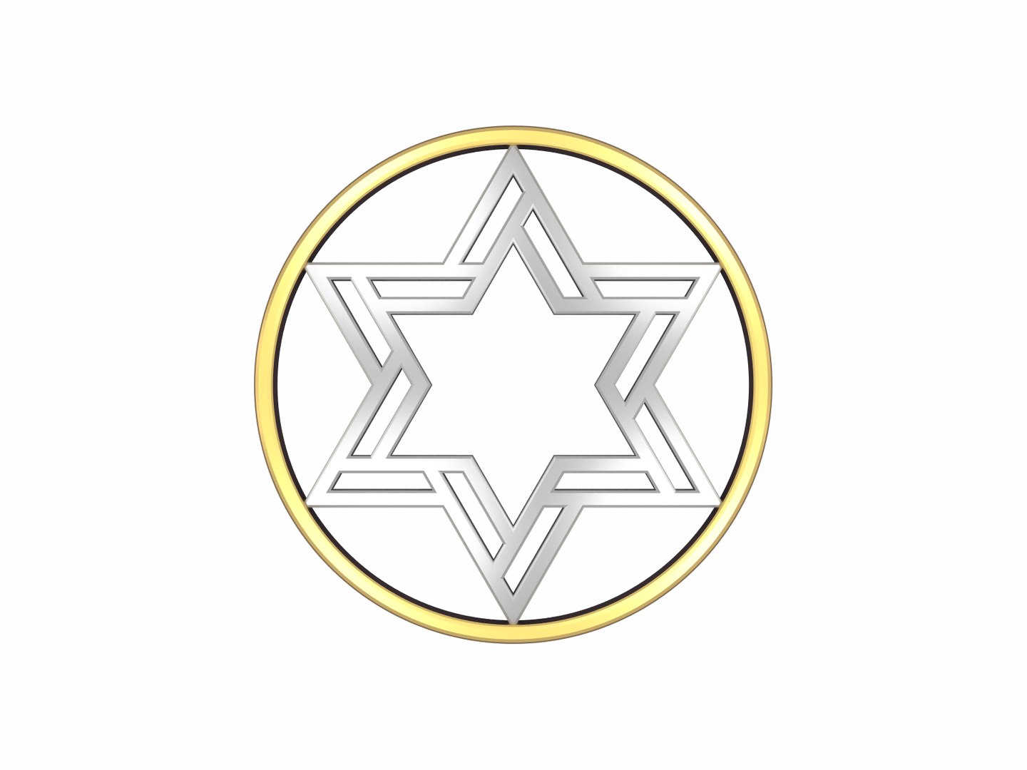 3D Star David Circle - TurboSquid 1430211