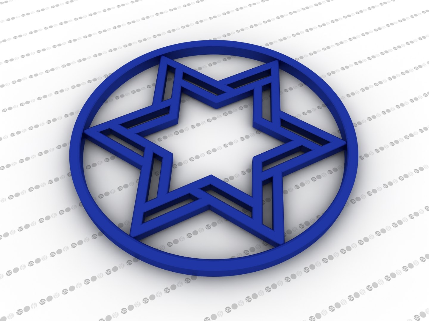 3D Star David Circle - TurboSquid 1430211