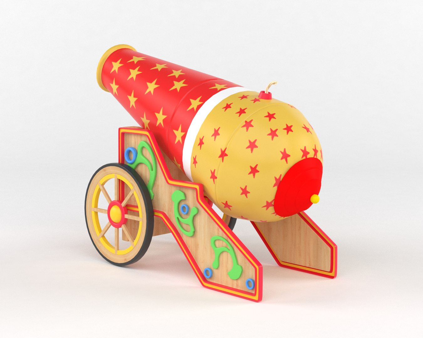 3D Circus Cannon - TurboSquid 1278412