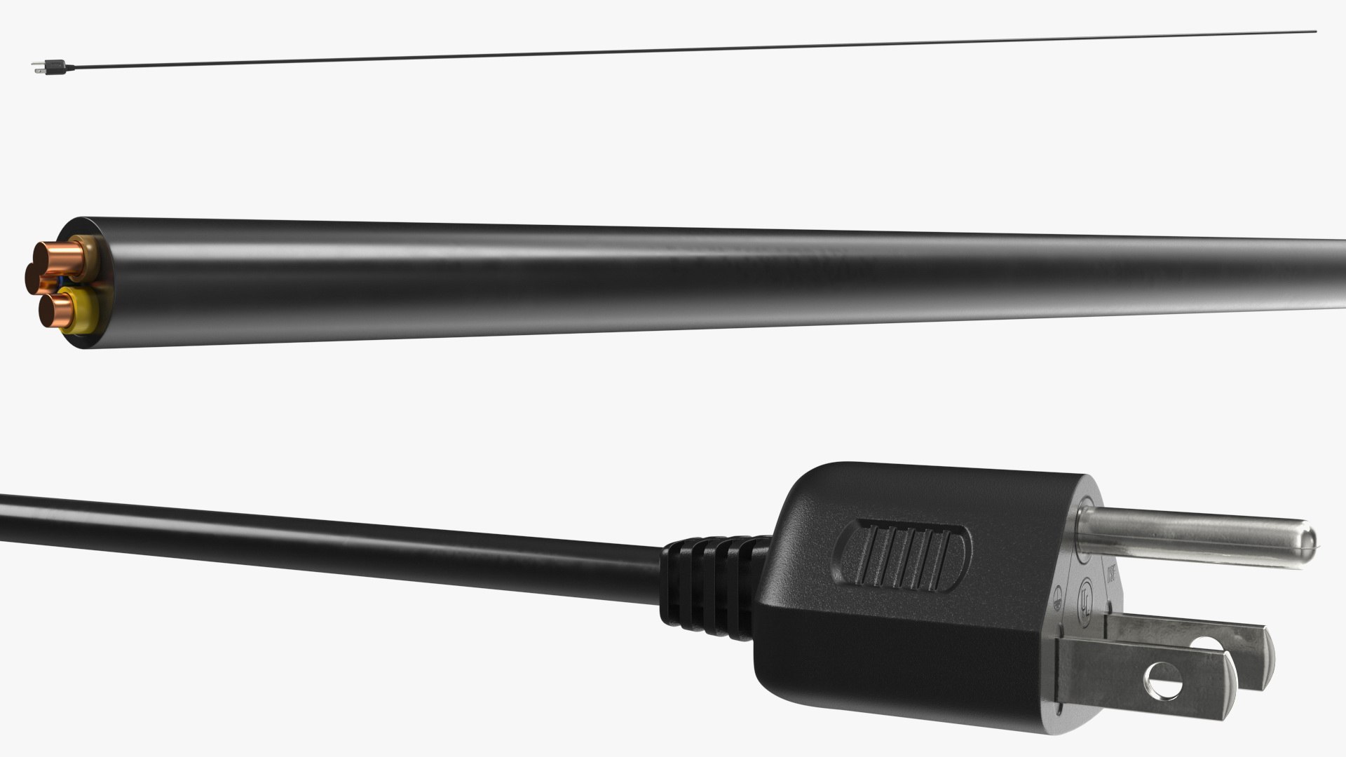 3D Type B Electric Plug Grounded Rigged For Cinema 4D - TurboSquid 2052072