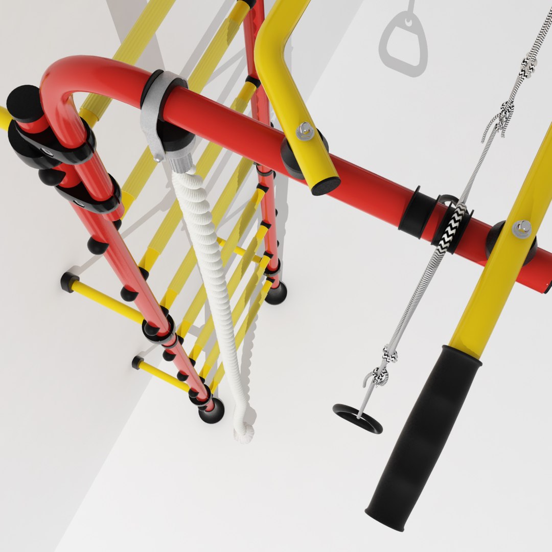 Gym Wall Bars 3d Model