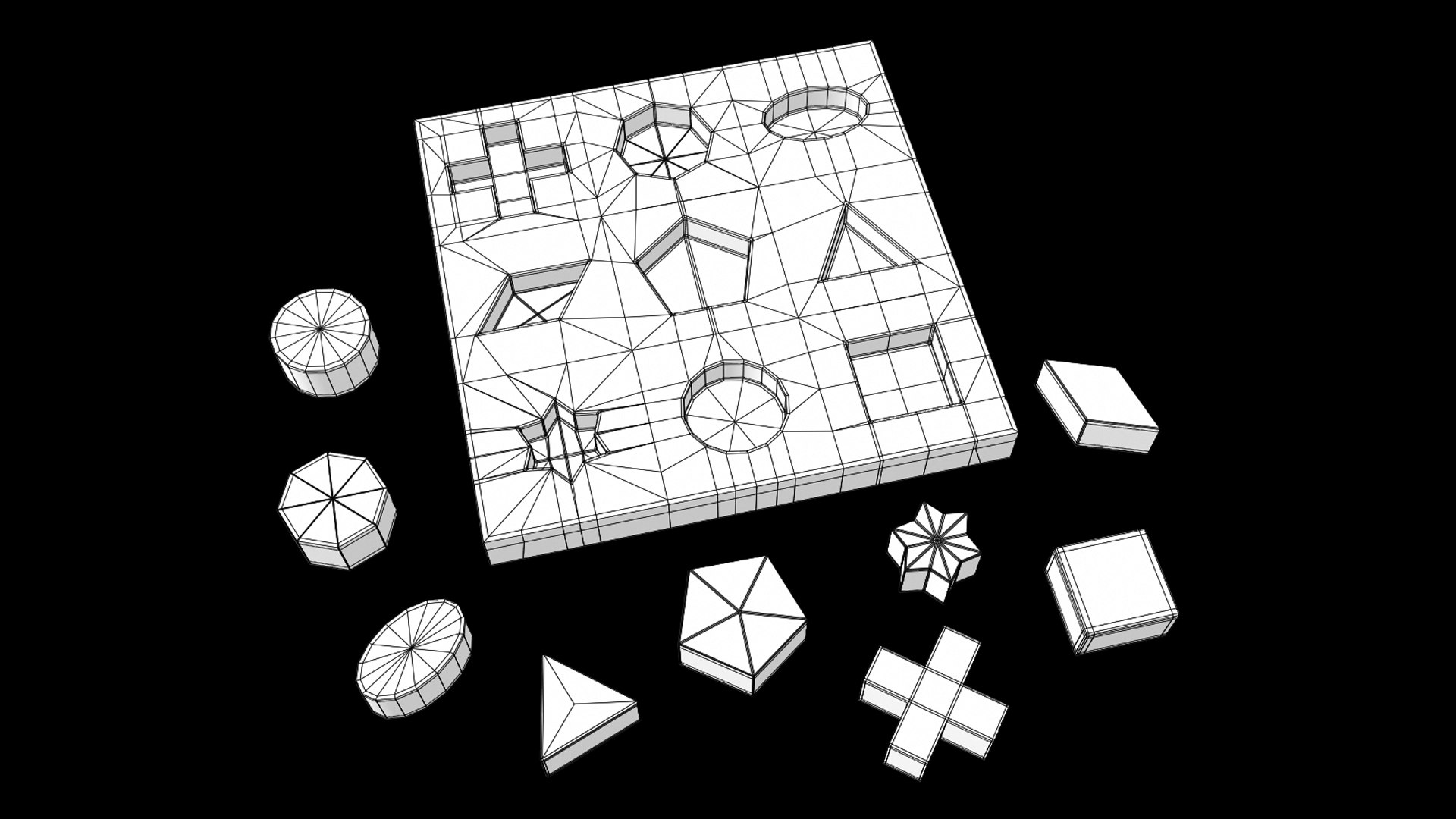 Shape Sorter PBR Version 3D Model - TurboSquid 2210573