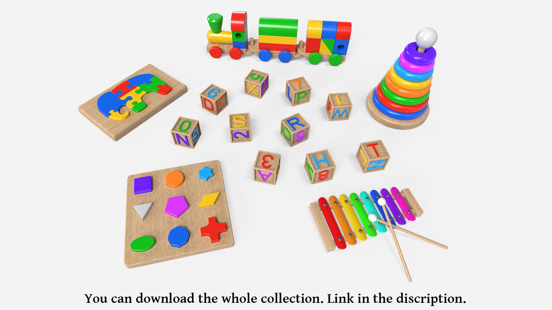Shape Sorter PBR Version 3D Model - TurboSquid 2210573