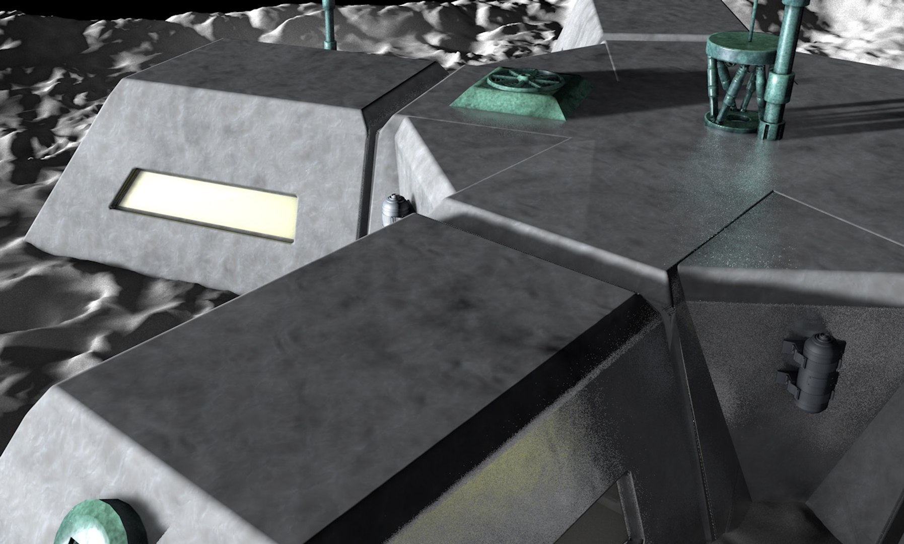 Base Station Moon 3D Model - TurboSquid 1198886