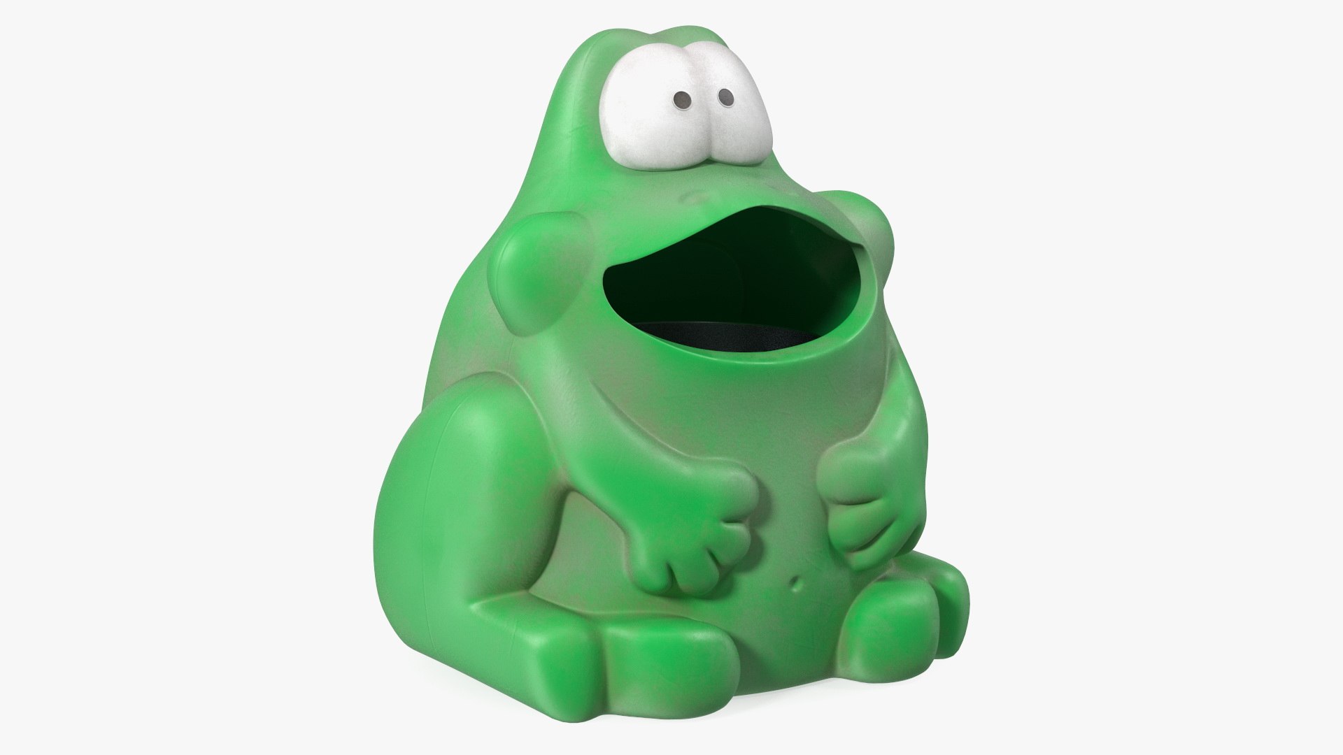 3D Used Frog-Shaped Trash Can model - TurboSquid 2083694