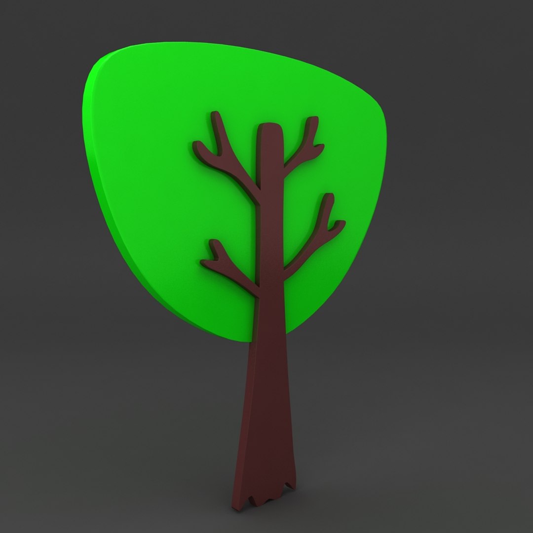 3dsmax Cartoon Tree