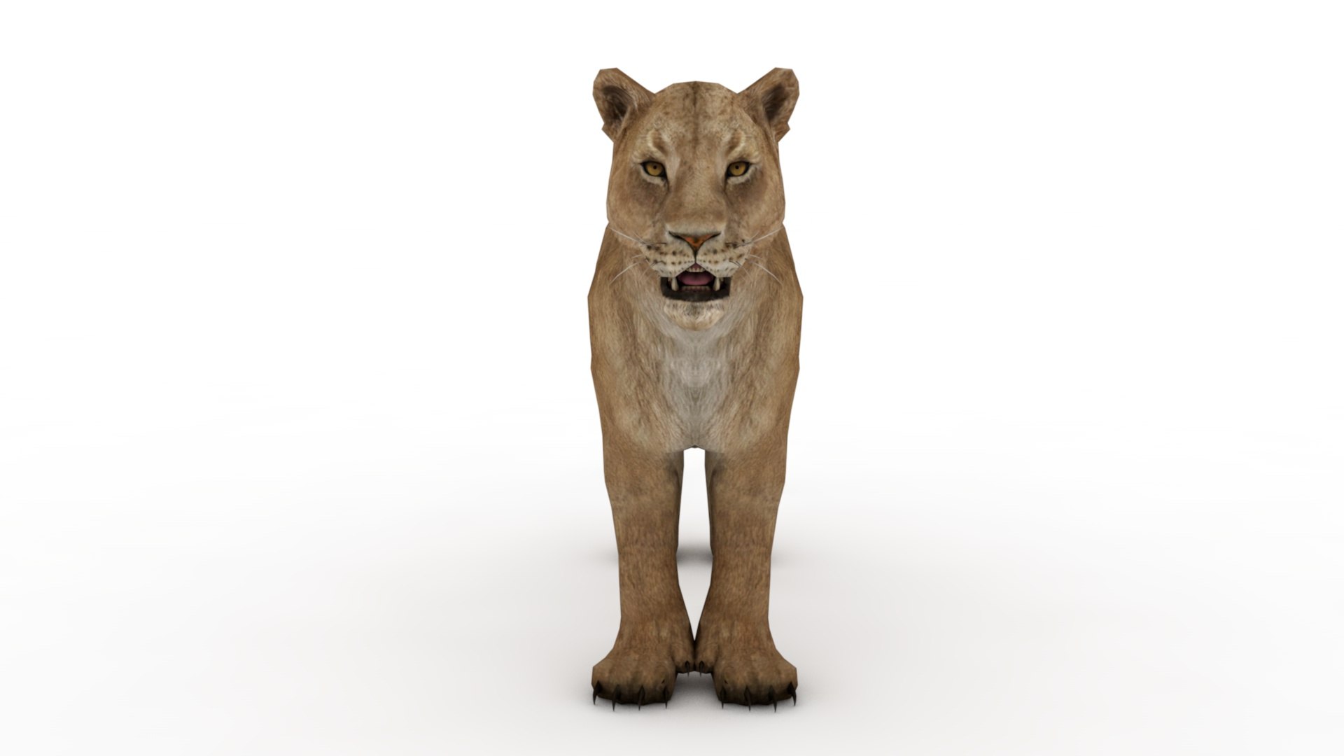 3D Lioness Model - TurboSquid 1932184