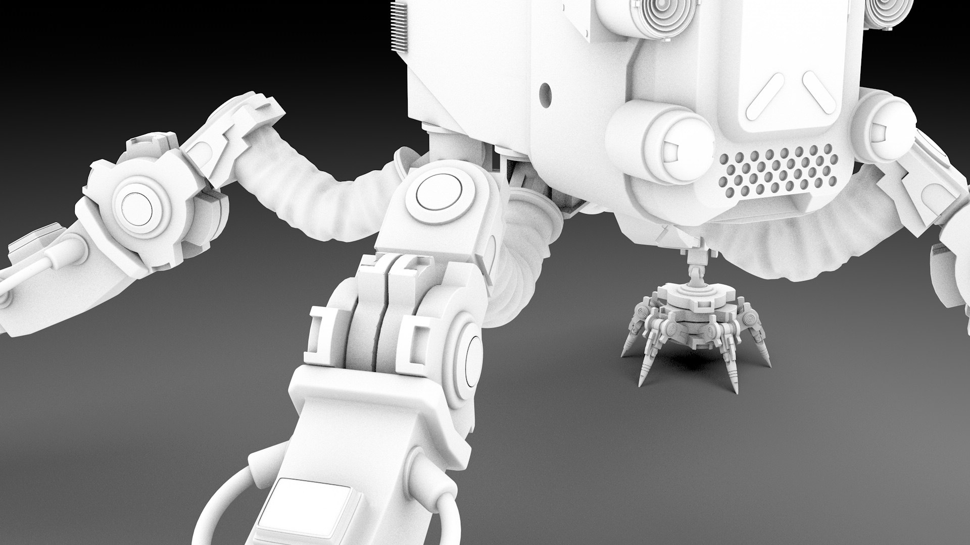 3D Model Cyberpunk Robot Cat - TurboSquid 1899608