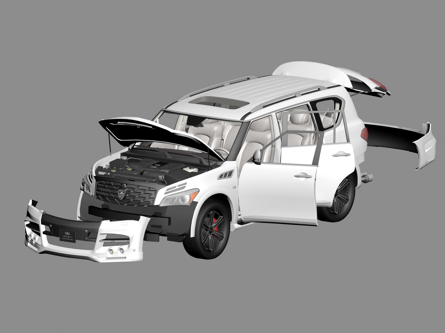 3D infiniti qx80 larte lr3 model - TurboSquid 1174052