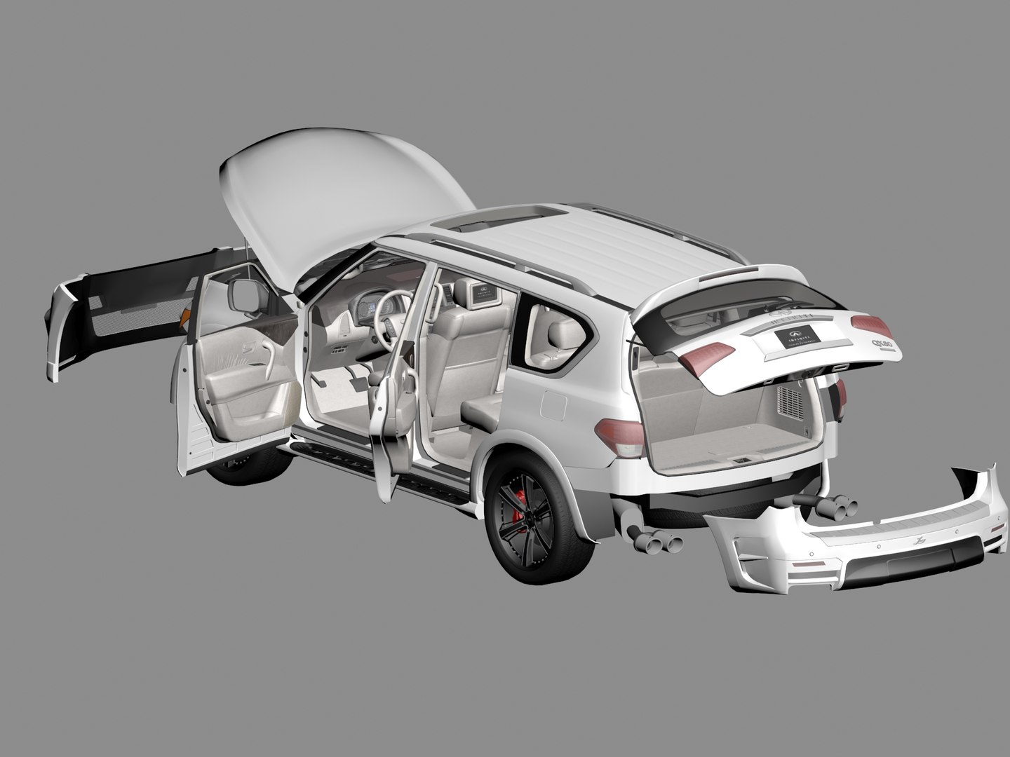 3D infiniti qx80 larte lr3 model - TurboSquid 1174052