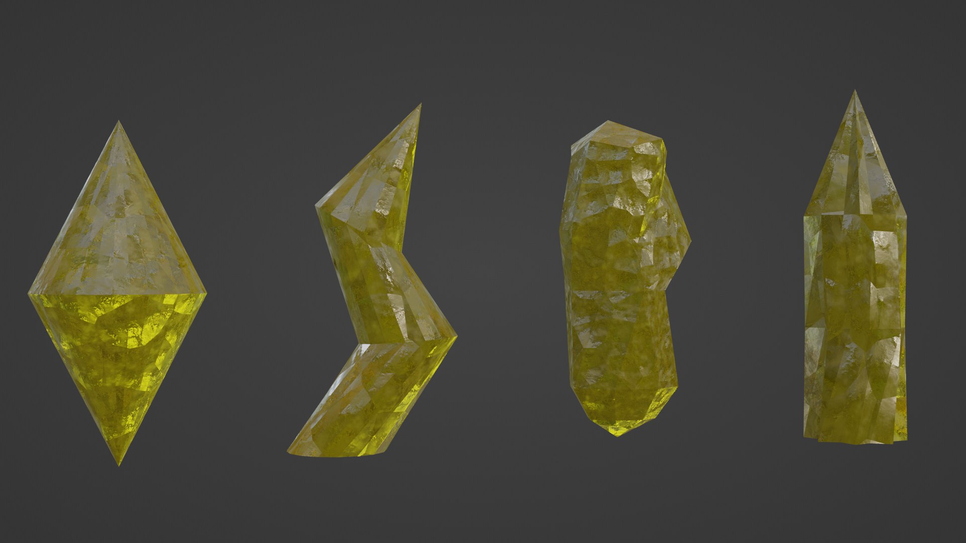 3D Crystals Model - TurboSquid 2061028
