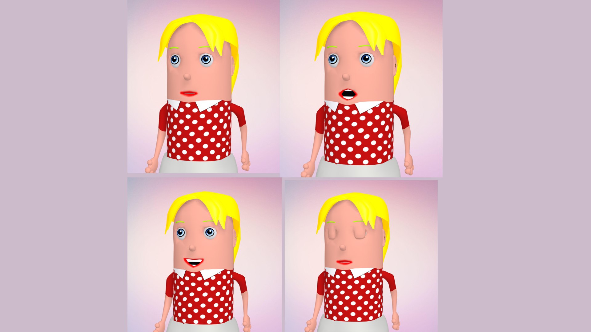 Cartoon Mom 3d Model Turbosquid 1946557