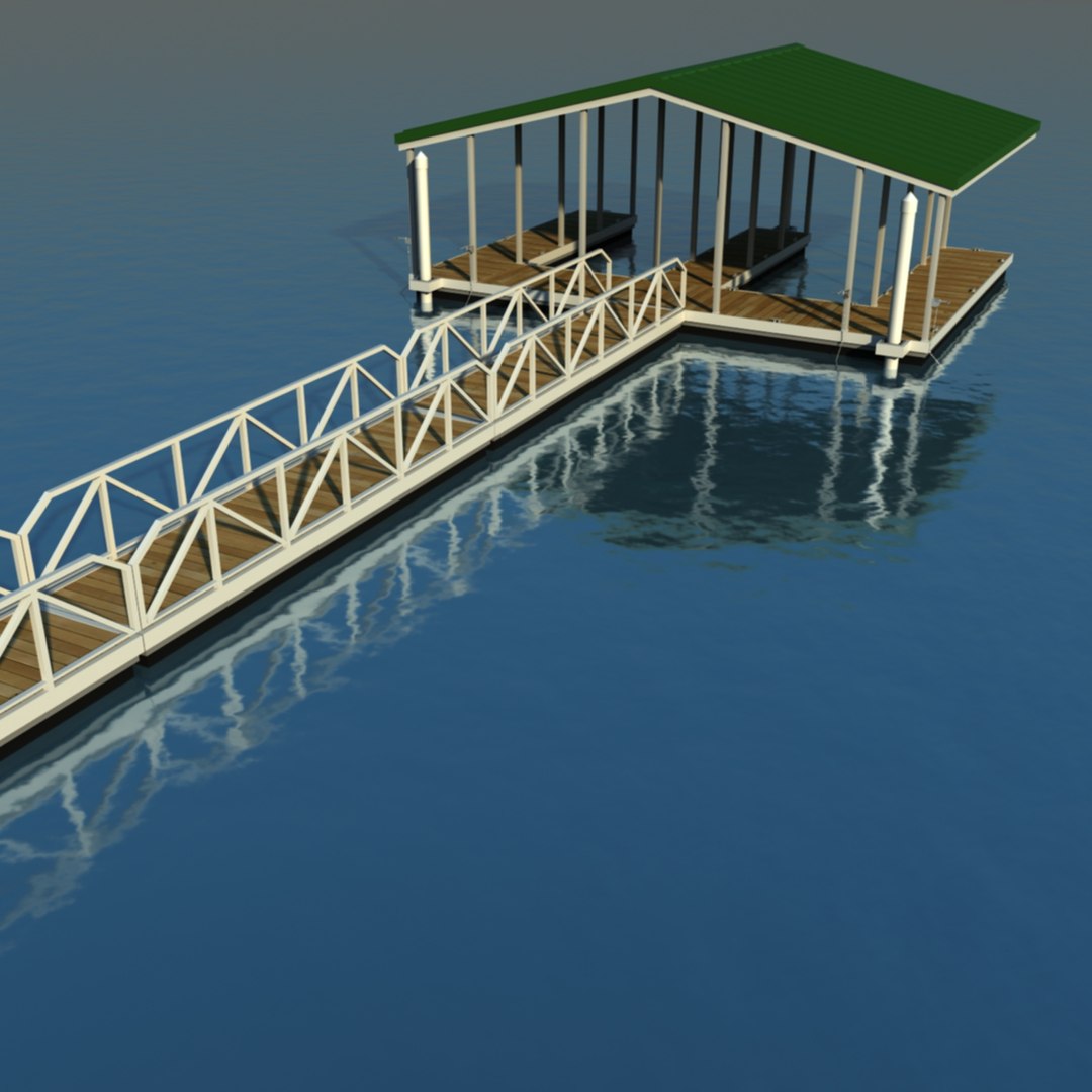 3d Boat Dock Model