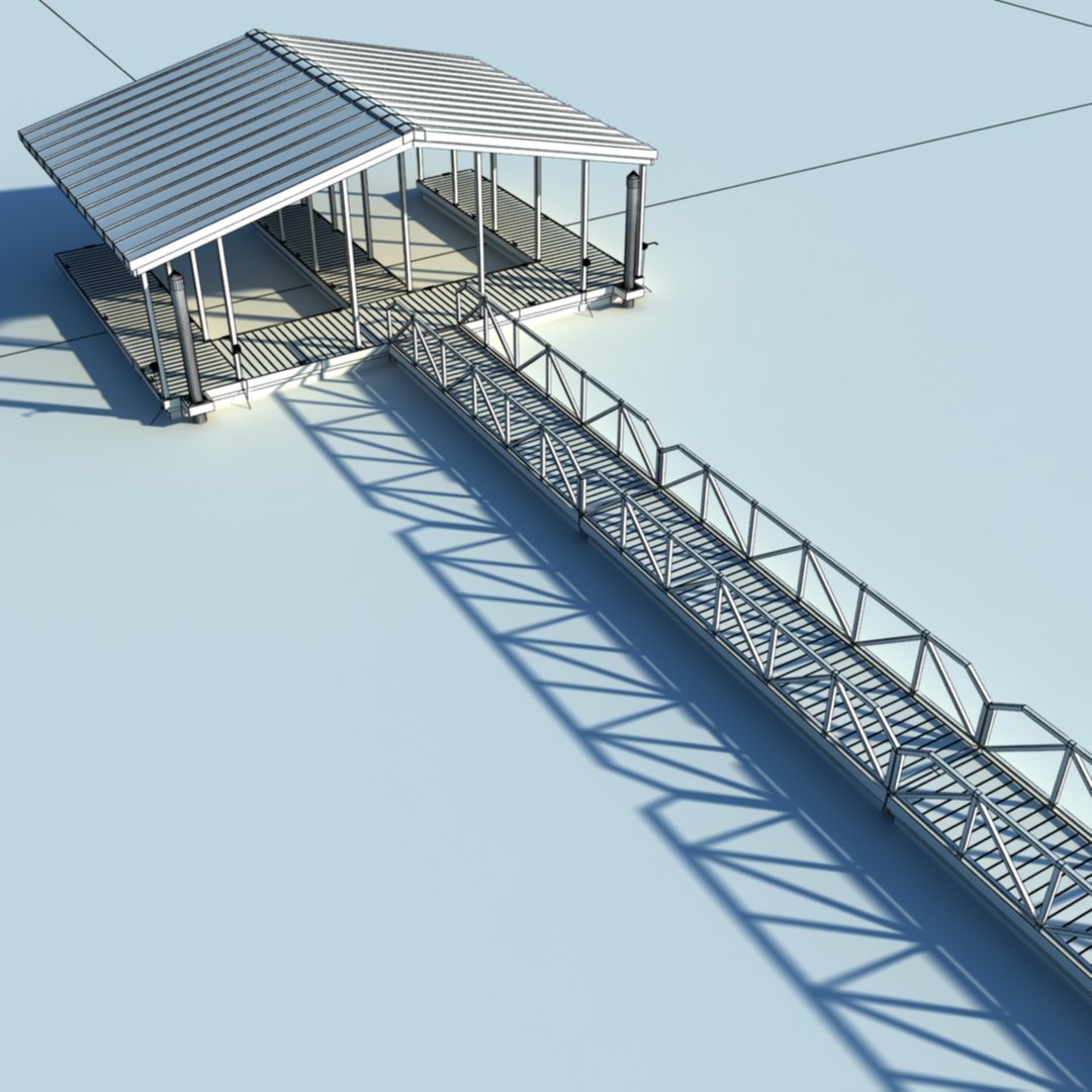 3d Boat Dock Model