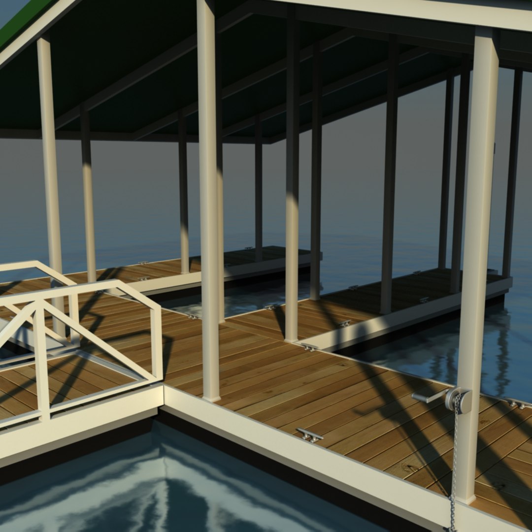 3d Boat Dock Model