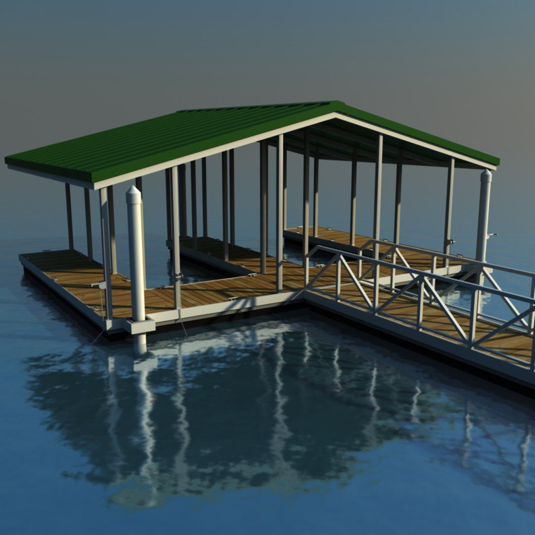 3d Boat Dock Model