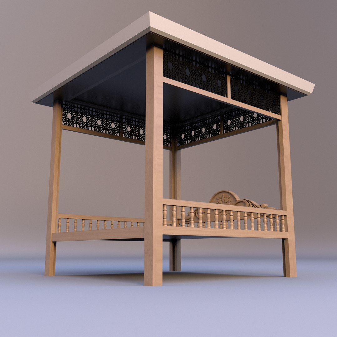 3D Uzbek Tapchan Model - TurboSquid 1582947