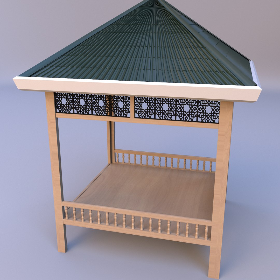 3D Uzbek Tapchan Model - TurboSquid 1582947