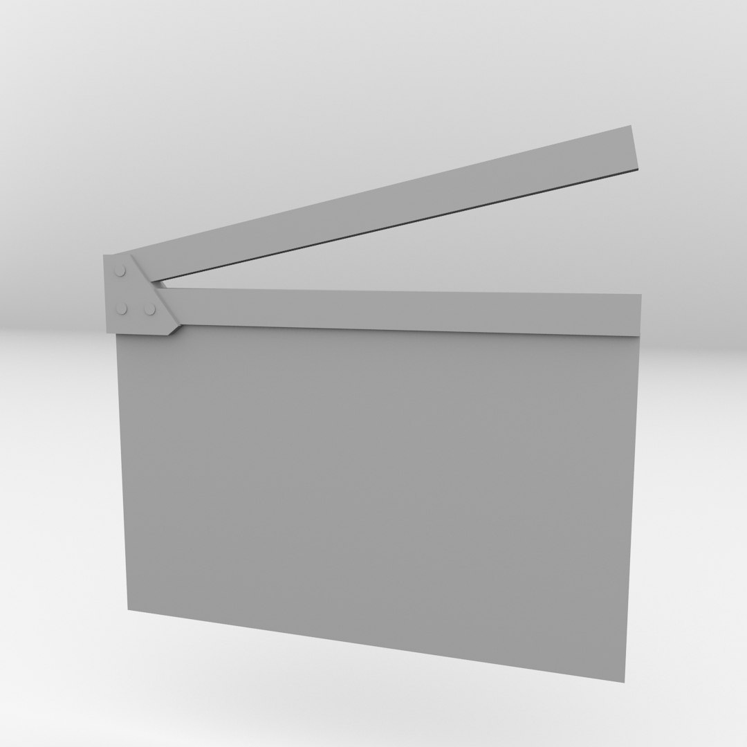 3d clapperboard clapper board