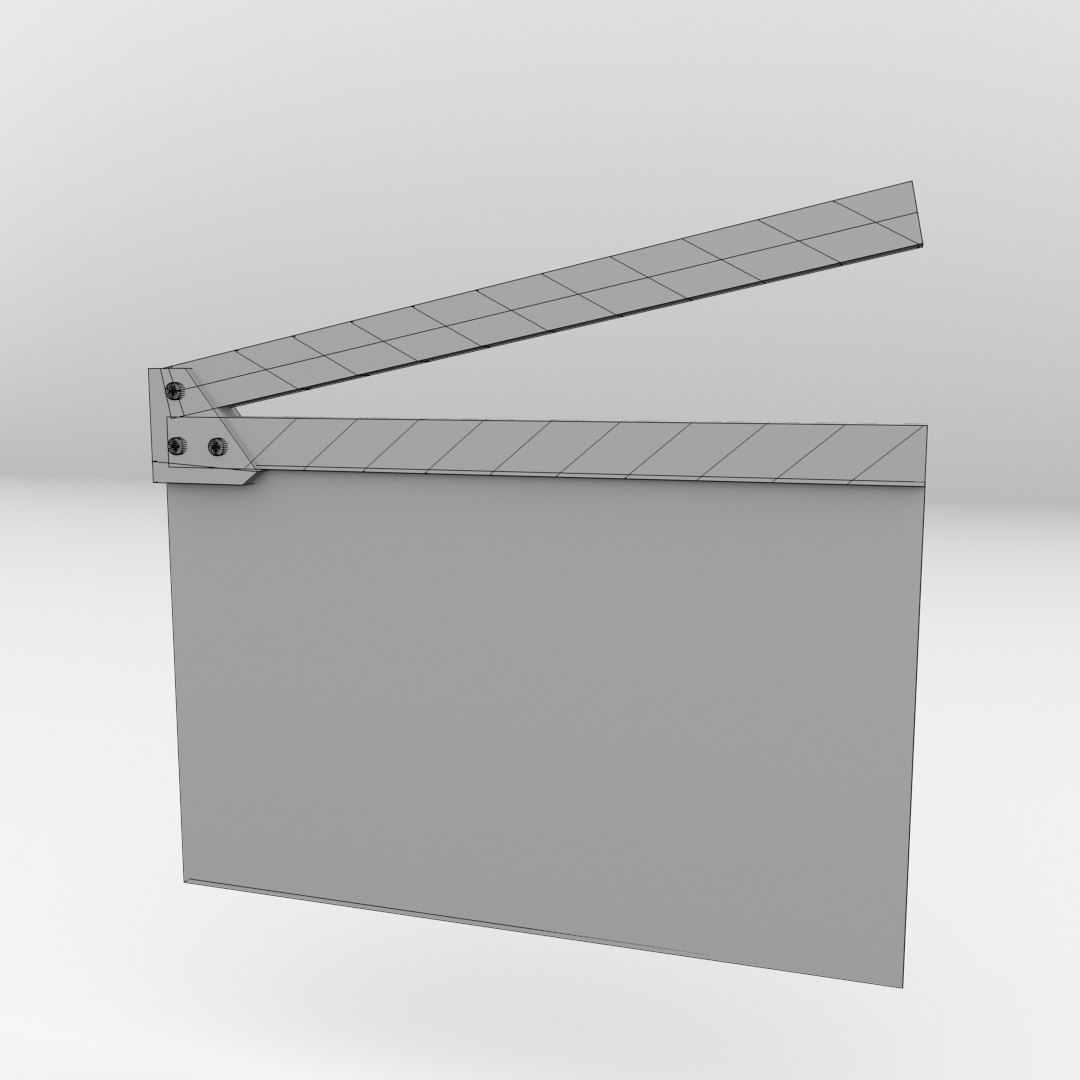3d clapperboard clapper board