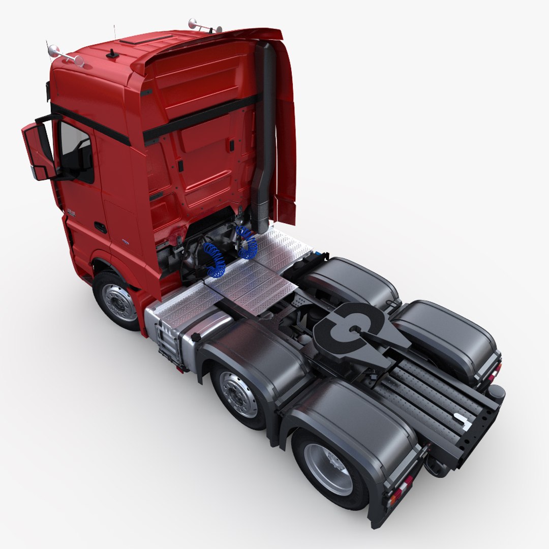 3dsmax Mercedes Benz Actros 6x4