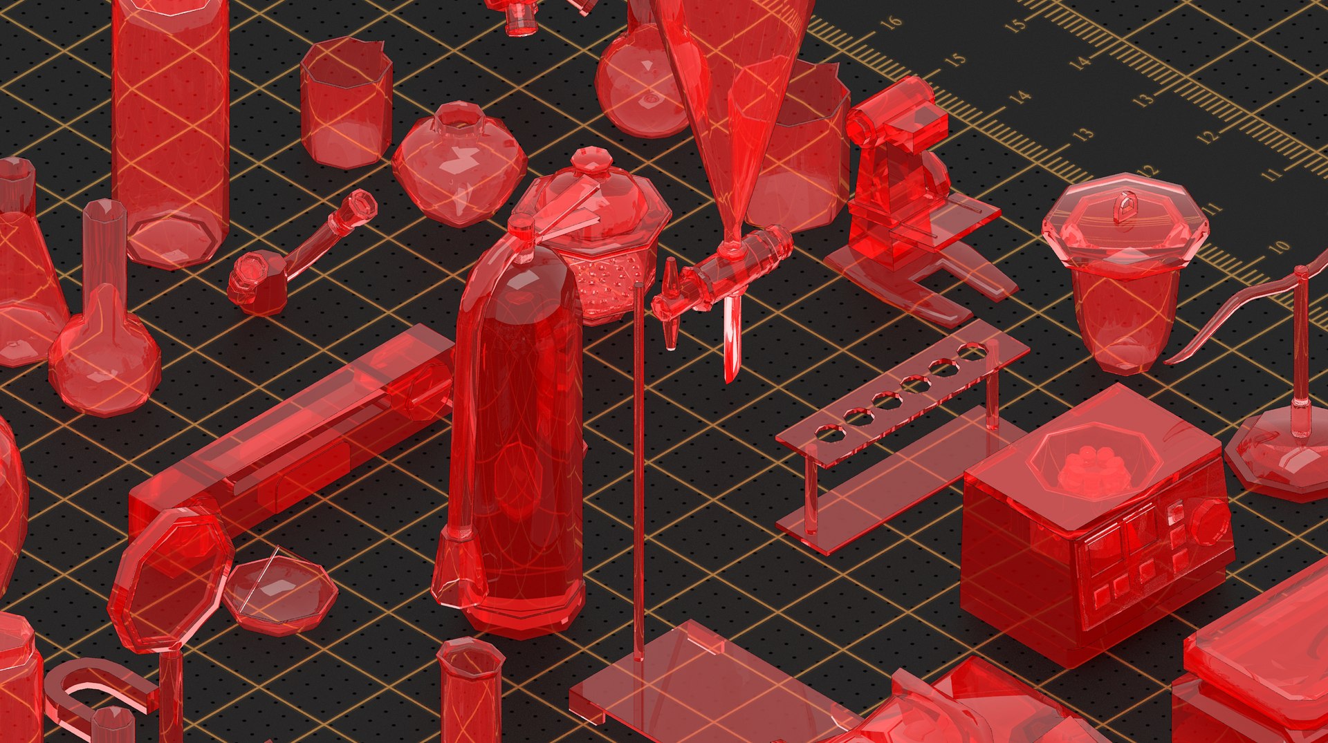 Mega Lab Items Collection 3D Model - TurboSquid 2341645