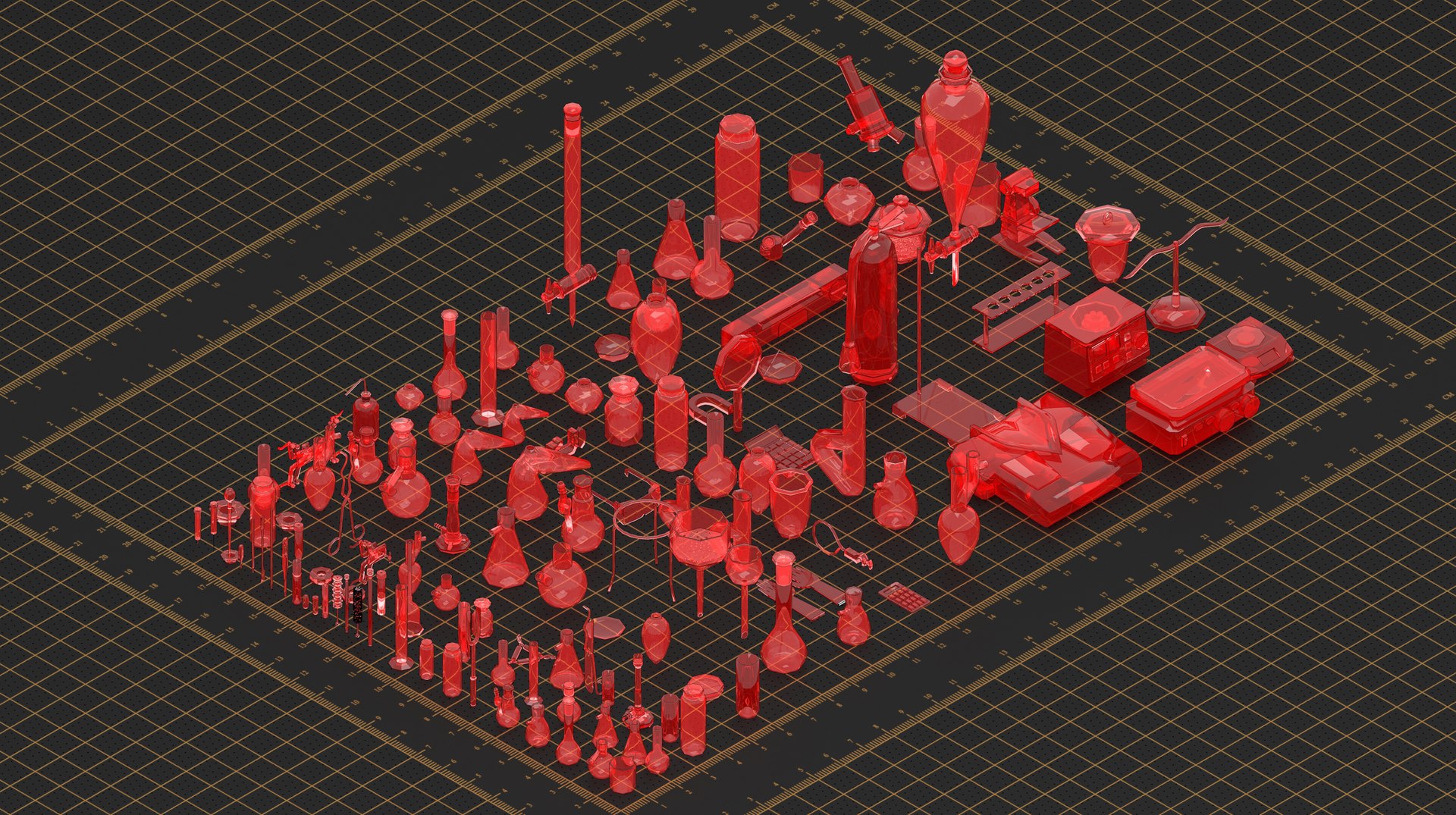 Mega Lab Items Collection 3D Model - TurboSquid 2341645