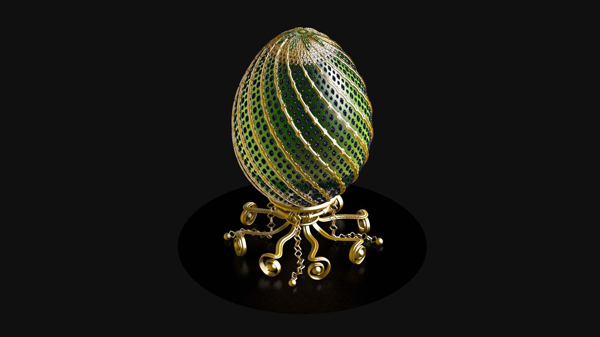 3D Egg FABERGE R9 - TurboSquid 2345272