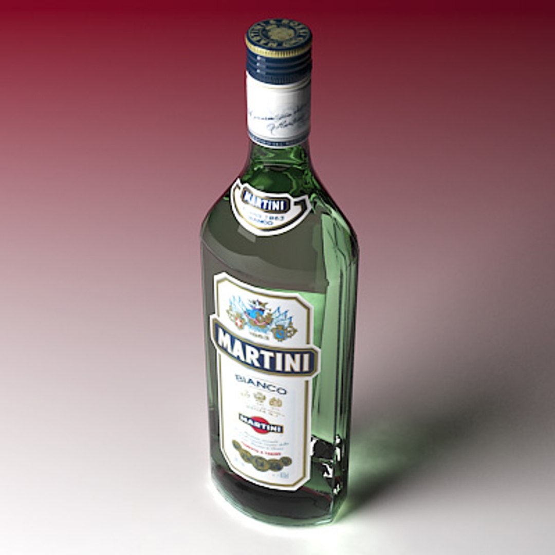 bottle martini 3d model