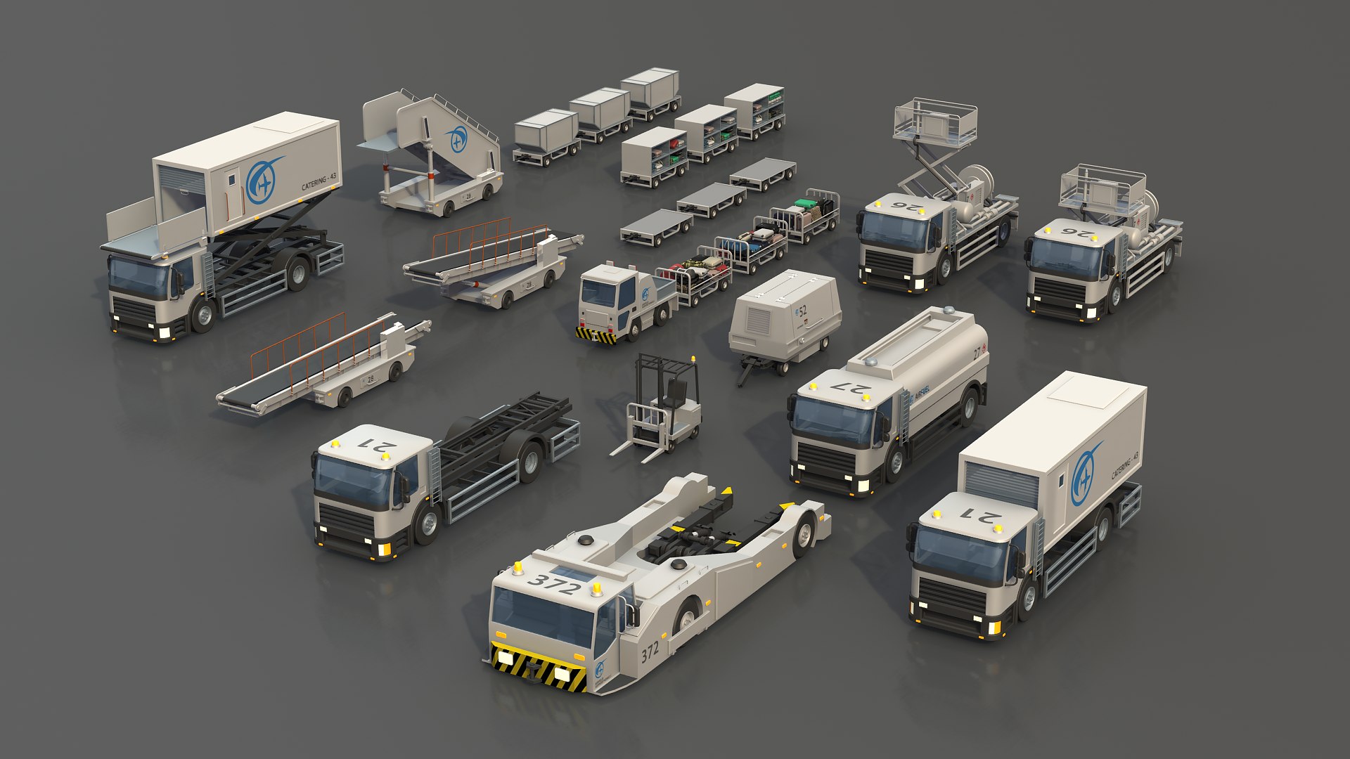 3D Airport Vehicles - TurboSquid 1466142