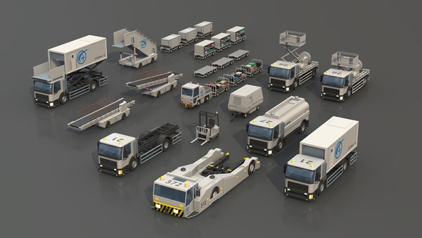 3D airport vehicles - TurboSquid 1466142